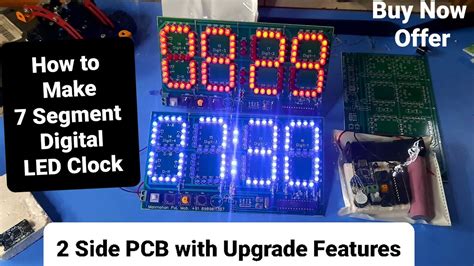 How To Make Led Clock Using Arduino 4 Digit 7 Segment Led Digital Clock Diy Kit By Manmohan Pal