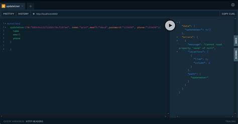 node js cannot read property save of null error when using update mutaiton in graphql