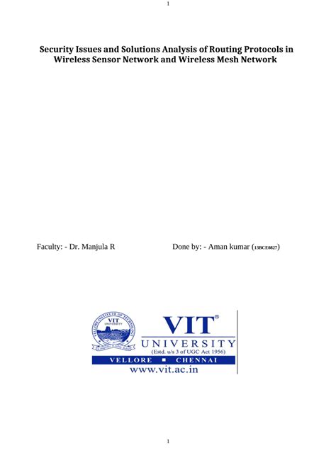 pdf security issues and solutions analysis of routing protocols in wireless sensor network and