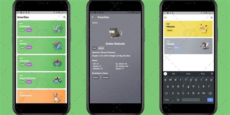smartdex flutter pokedex application by aditya03 codester