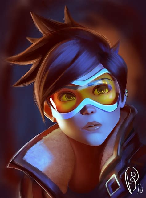 1366x768px 720p Free Download Tracer Overwatch Video Game Girls Fan Art Pierced Ear