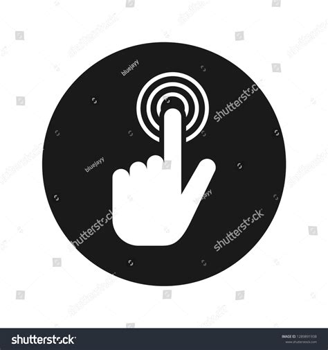 Hand Cursor Click Icon Vector Illustration Royalty Free Stock Vector