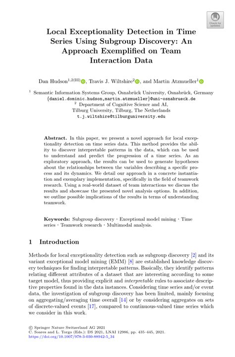 pdf local exceptionality detection in time series using subgroup discovery an approach