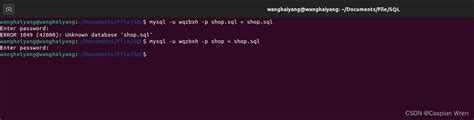 mysql 命令行导出sql文件和导入文件 csdn博客