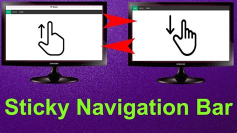 How To Make Sticky Navigation Bar While Scrolling In Any HTML Template