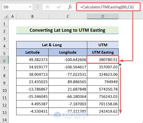 How To Convert Lat Long To Utm In Excel With Easy Steps