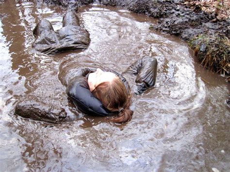 Untitled Wet Clothes Muddy Girl Wet Look