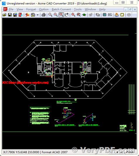 verypdf pdf to dwg converter batch converts pdf to dwg and pdf to dxf format for fast and