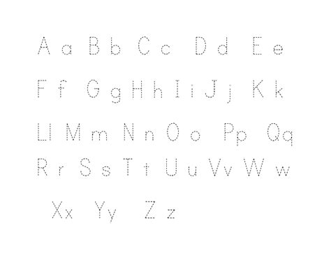 Printable Traceable Alphabet Letters