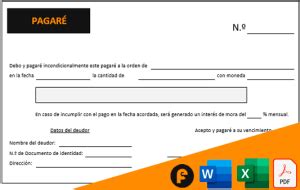 FORMATO DE PAGARÉ EN MÉXICO PDF gratis 2025
