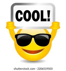 Smiling Emoji Enjoy Sign Vector Cartoon Stock Vector Royalty Free