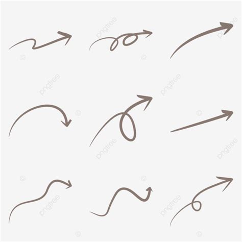 Hand Drawn Arrows Vector Arrow Handdrawn Sign PNG And Vector With