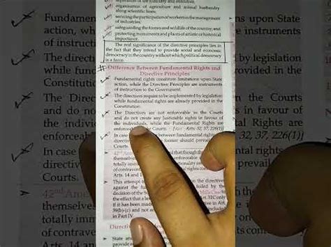 Difference Between FUNDAMENTAL RIGHTS And DPSP Lucentgk YouTube