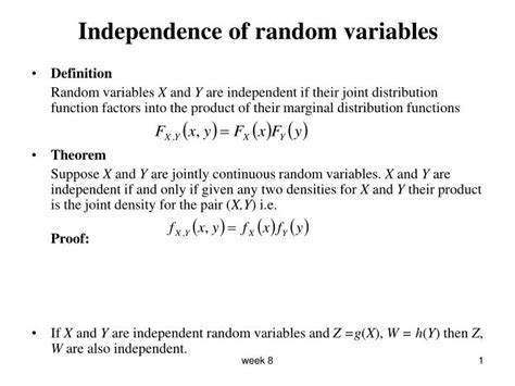 ppt independence of random variables powerpoint presentation free download id 3227005
