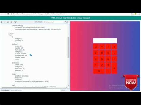 HTML CSS JS Calculator YouTube