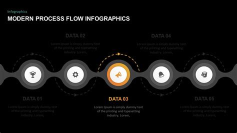 process flow diagram infographic template for powerpoint slidebazaar