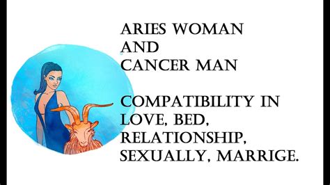 Aries Woman And Cancer Man Compatibility In Love Bed Relationship Sexually Marrige