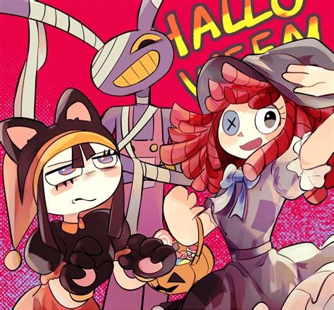 Pomni Jax And Ragatha The Amazing Digital Circus Drawn By