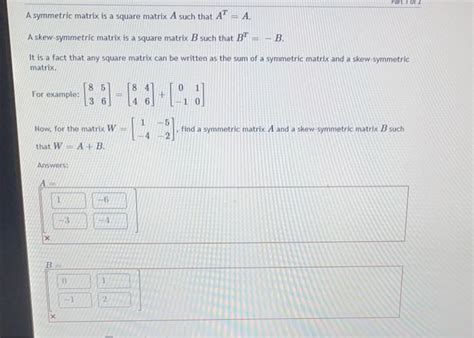 solved a symmetric matrix is a square matrix a such that