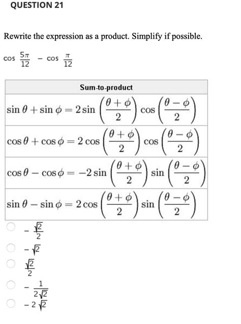 solved rewrite the expression as a product simplify if