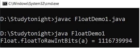 Java Float Class Studytonight