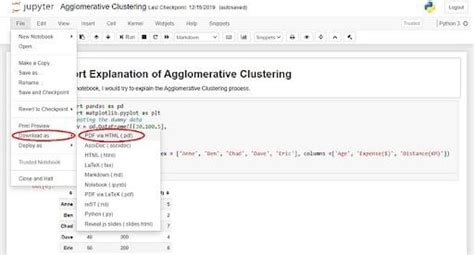 how to convert jupyter notebook to pdf built in