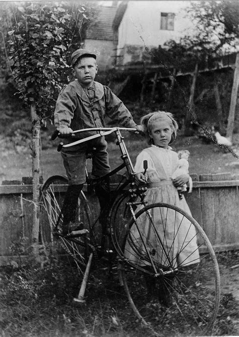 Flicka Och Pojke Med En Velociped I Danmark Omkring 1893 Picryl Public Domain Media Search