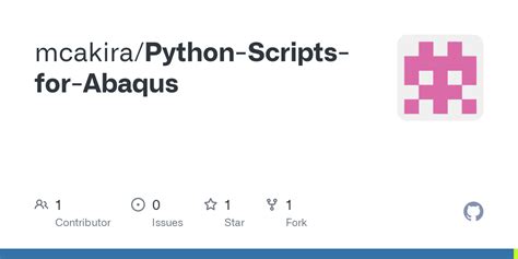 github mcakira python scripts for abaqus