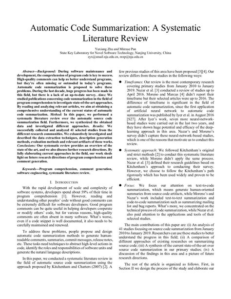 automatic code summarization a systematic literature review deepai