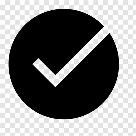 Check Mark Plain Text Checkbox Monochrome Checkmark Transparent PNG