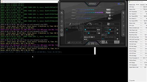 Rtx Ti Rvn Kawpow Mining Hashrate Overclocking Undervolting