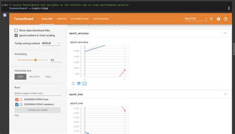 tensorboard profile overview tab not displaying in tensorflow s official demo