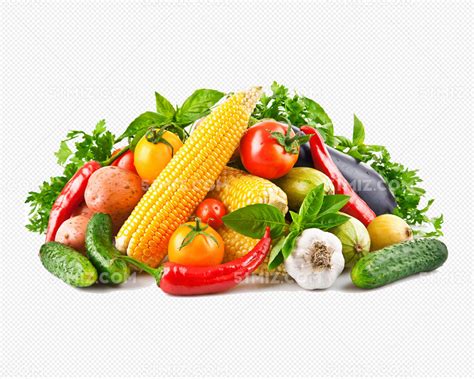 有机蔬菜黄瓜玉米大蒜食品菜图片素材免费下载 觅知网