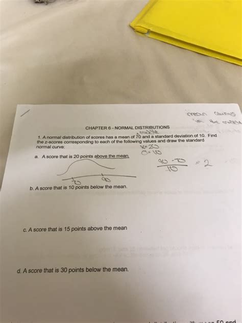 get answer question chapter 6 normal distributions 1 a normal transtutors