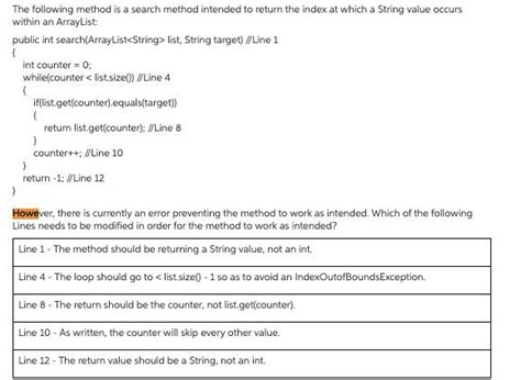 solved consider the following code segment arraylist list