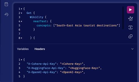 GraphQL Console Weaviate Vector Database