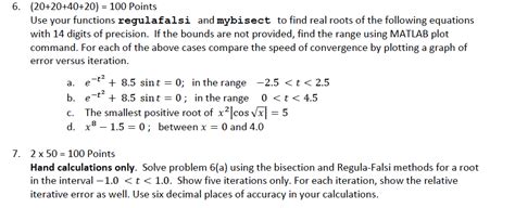 6 20 20 40 20 100 points use your functions