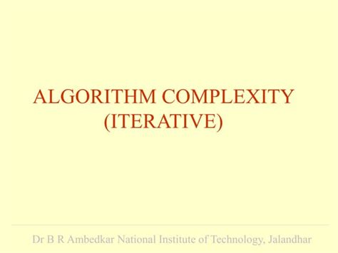 18103010 algorithm complexity iterative