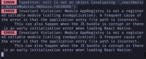 TypeError Null Is Not An Object Evaluating ReactNative