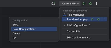 Run Debug Configurations PhpStorm Documentation