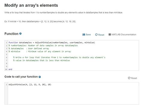 solved modify an array s elements write a for loop that