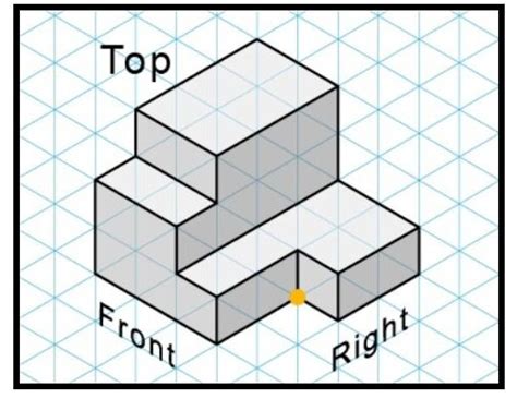 Orthographic To Isometric Drawing Exercises