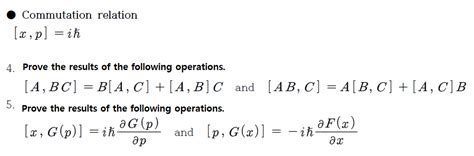 solved commutation relation [x p] iħ 4 prove the