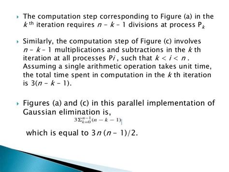 parallel algorithm in linear algebra