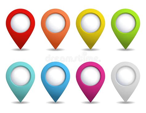 Map Pointers Stock Vector Illustration Of Isolated Mark 28078455