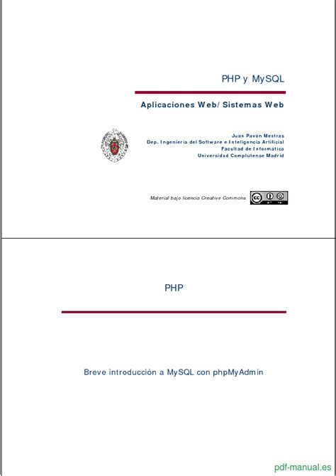 [pdf] php y mysql gratis curso