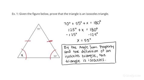 solving basic proofs involving triangle angles geometry
