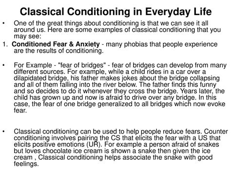 Classical Conditioning Examples In Everyday Life