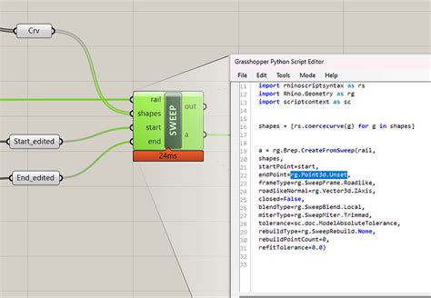 sweep with grasshopper and python grasshopper mcneel forum