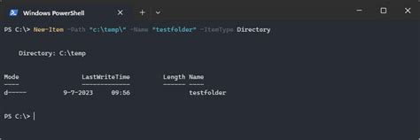 how to create a folder in powershell — lazyadmin